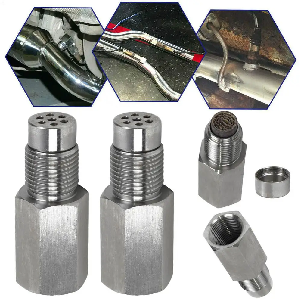 2PCS-Oxygen-O2-Sensor-spacer-Adapter-Check-Engine-Light-M18x1-5-Oxygen ...