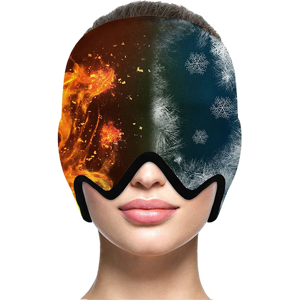 360-Gel-Migraine-Ice-Head-Wrap-Headache-Relief-Hat-for-Migraine-with ...