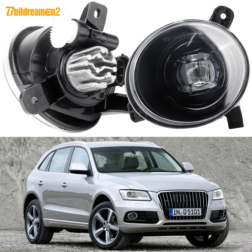 2 Pieces Car Left + Right LED Lens Fog Light Lamp Assembly 30W H11 For ...