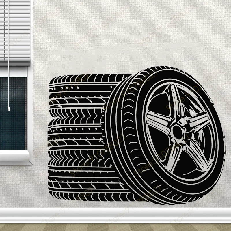 Tyres-Wall-Stickers-Race-Car-Wheel-Auto-Motorcycle-Sport-Tire-Shop-Auto ...