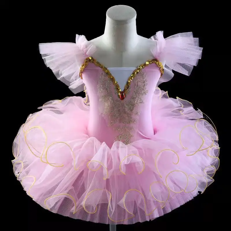 Professional-Ballet-Tutu-Girls-Blue-Pink-Platter-Pancake-Tutu-Ballerina ...