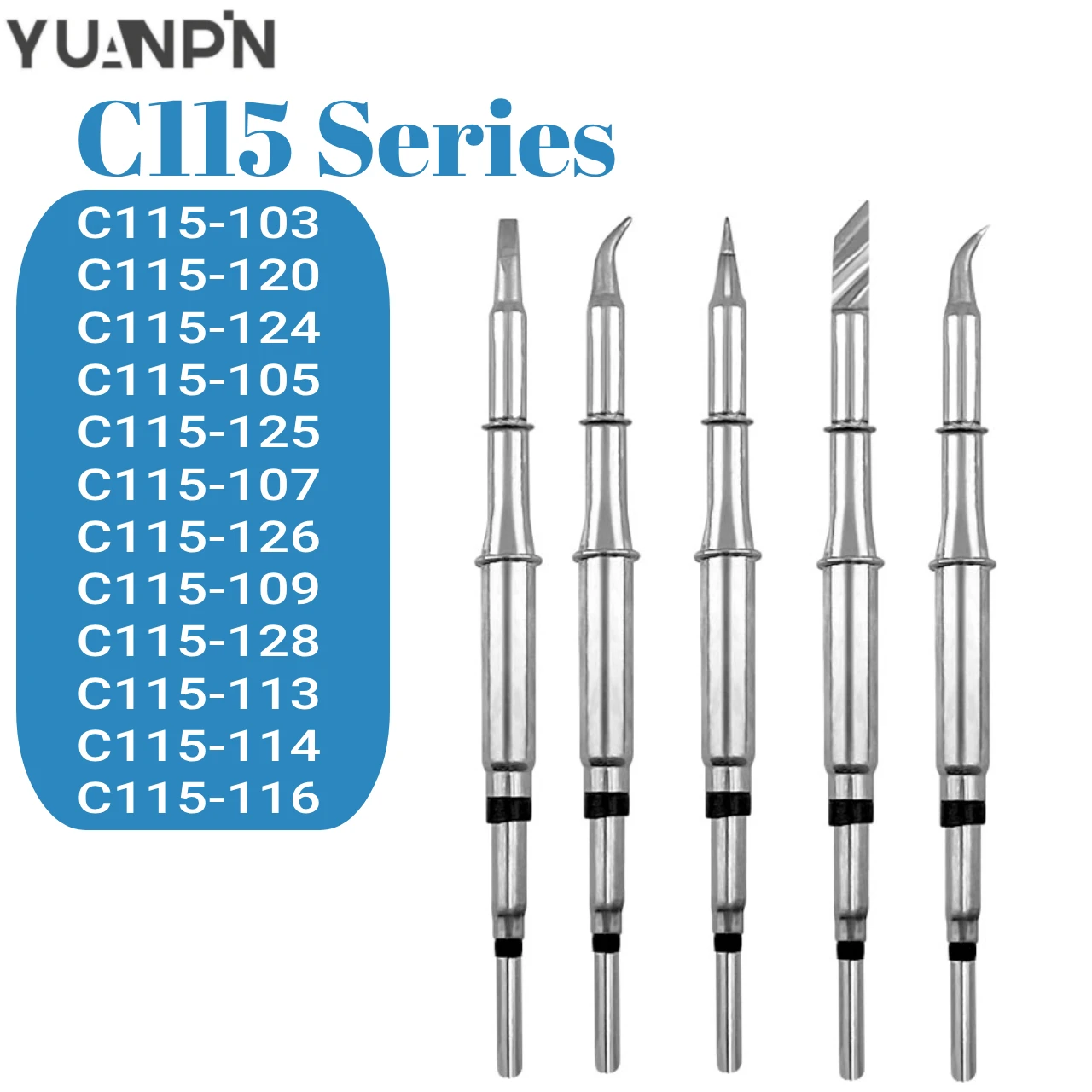 YUANPIN C115 Series Tip for Soldering Iron JBC C115124/126/128 ...