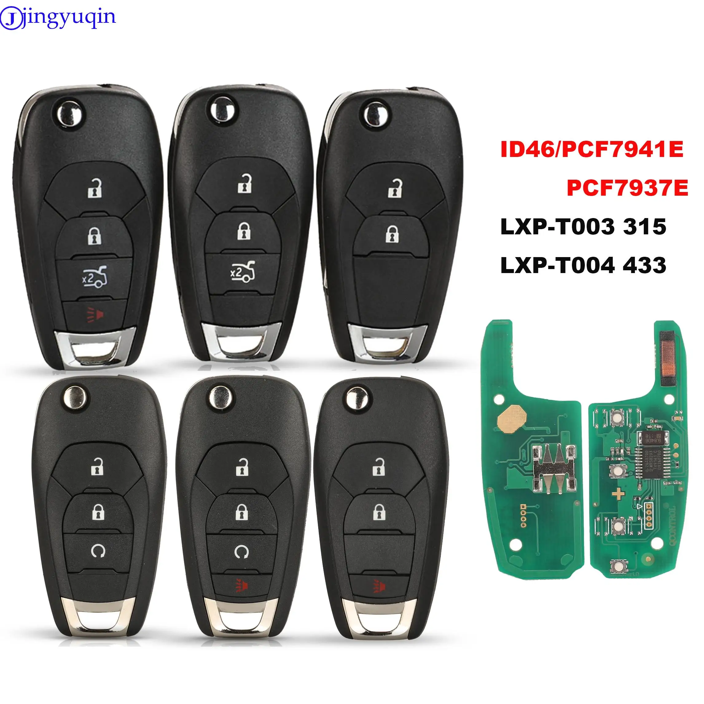 jingyuqin-2-3-4-Buttons-Remote-Car-Key-Fob-For-Chevrolet-Cruze-Avo ...