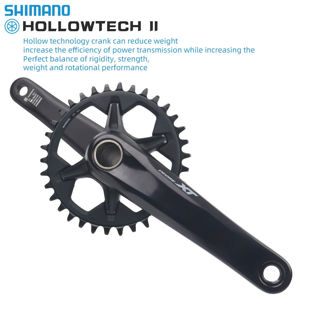 SHIMANO-DEORE-XT-M8100-1X12-Speed-MTB-Crankset-HOLLOWTECH-II-Chainwheel-Mountain-Bike-175mm-32T ...