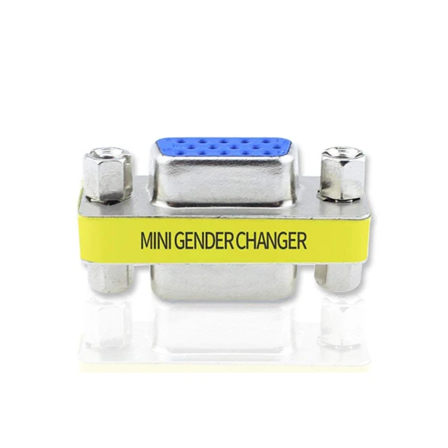 vga female to female adapter VGA cable extension connector Straight ...