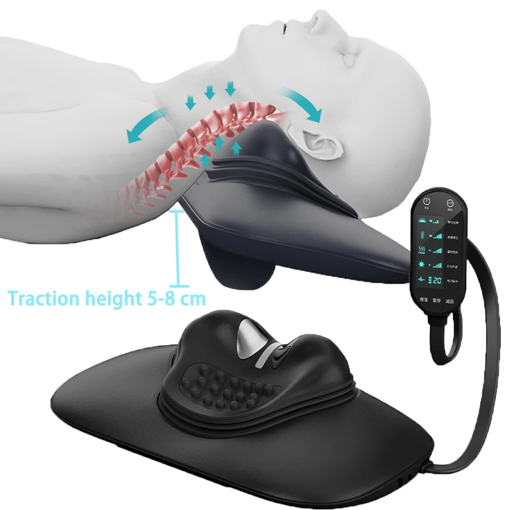 Electric-Neck-Massager-Shoulder-Neck-Pain-Correct-Infrared-Heated ...