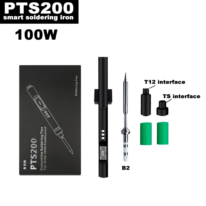 PTS200-Electric-Soldering-Iron-Smart-Mini-Portable-100W-Fast-Heating ...