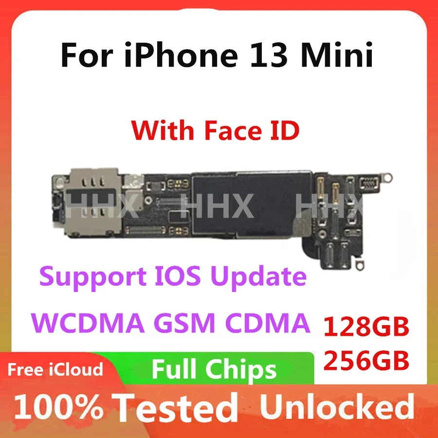 For-iPhone-13-12-Mini-Motherboard-With-No-Face-ID-128GB-256G-Mainboard ...