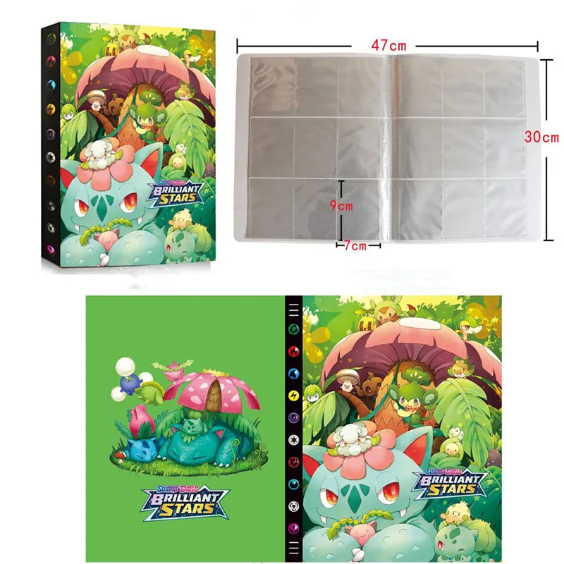 Pokemon Cards Album Book Cartoon 9 Pocket Anime | Card Collection Album ...