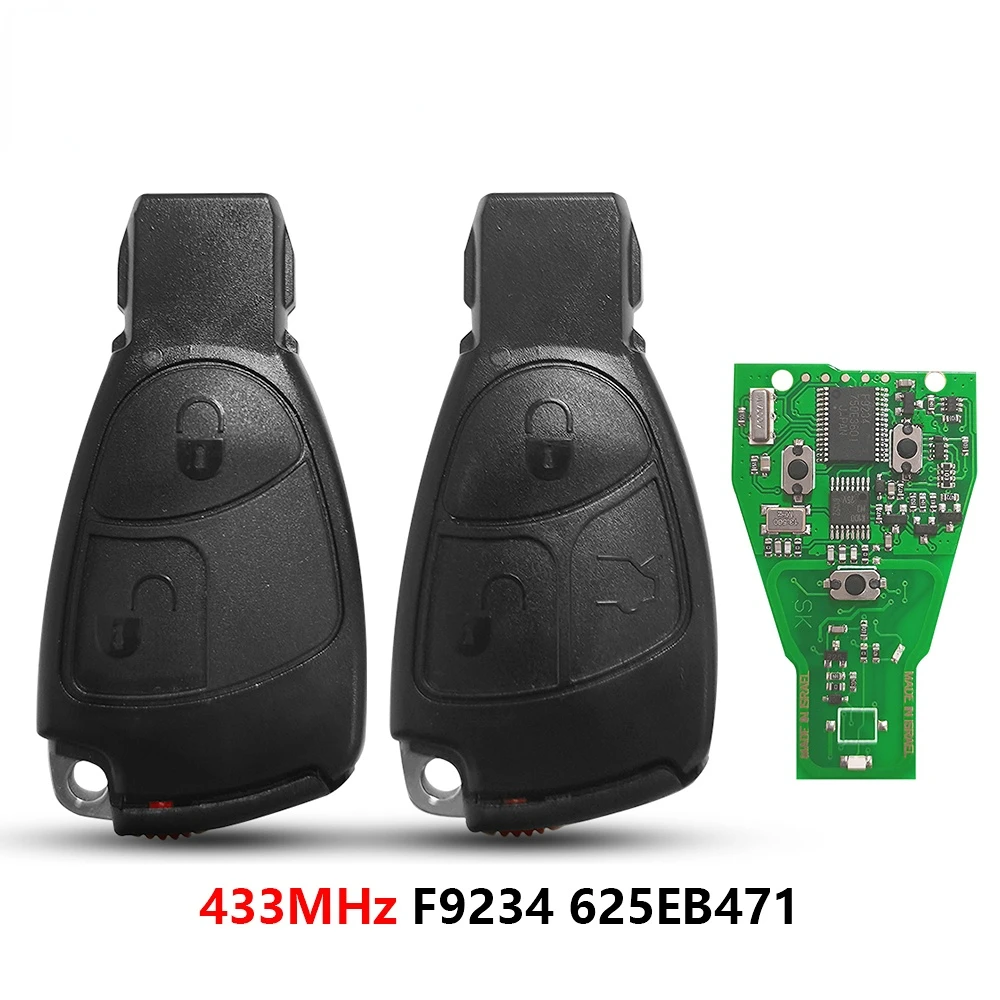 2/3 Button Nec Remote Key Fob 433mhz For Mercedes Benz B C E Ml S Clk ...