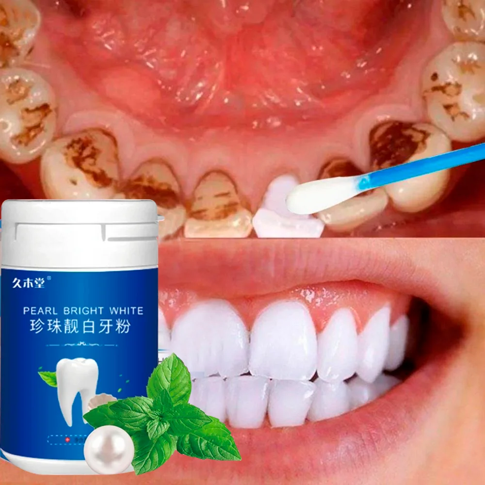 New Herbal Pearl Teeth 50G Brightening Oral Hygiene Whitening Powder ...