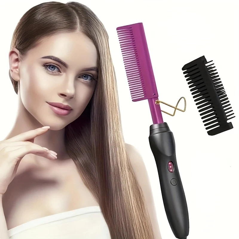 Professional-2-in-1-electric-comb-small-purple-comb-multi-function ...