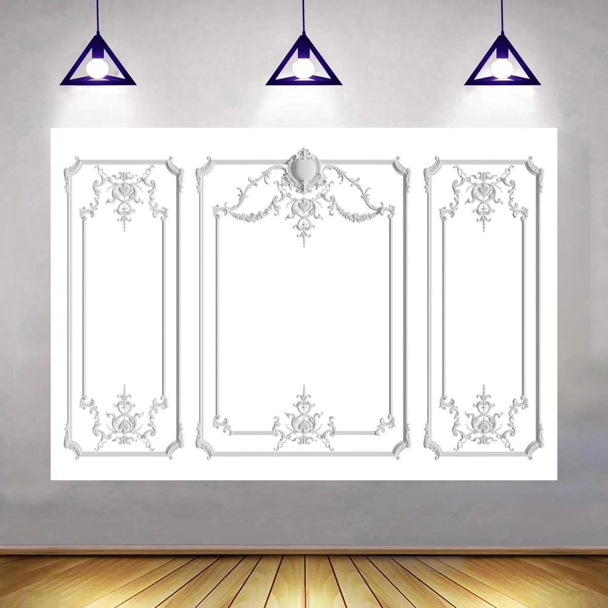 8x6FT-Classic-White-Background-Backdrop-Medieval-Wall-Decorations ...