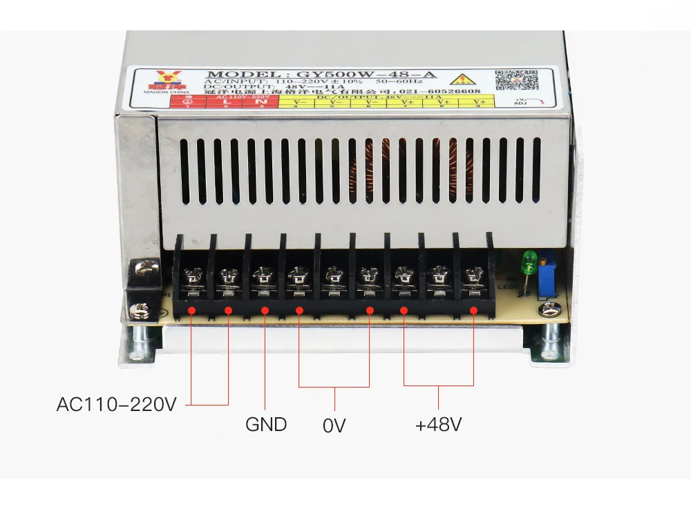 WaveTopSign Switch Power Supply 48V 11A GY500W-48-A for CNC Router En ...