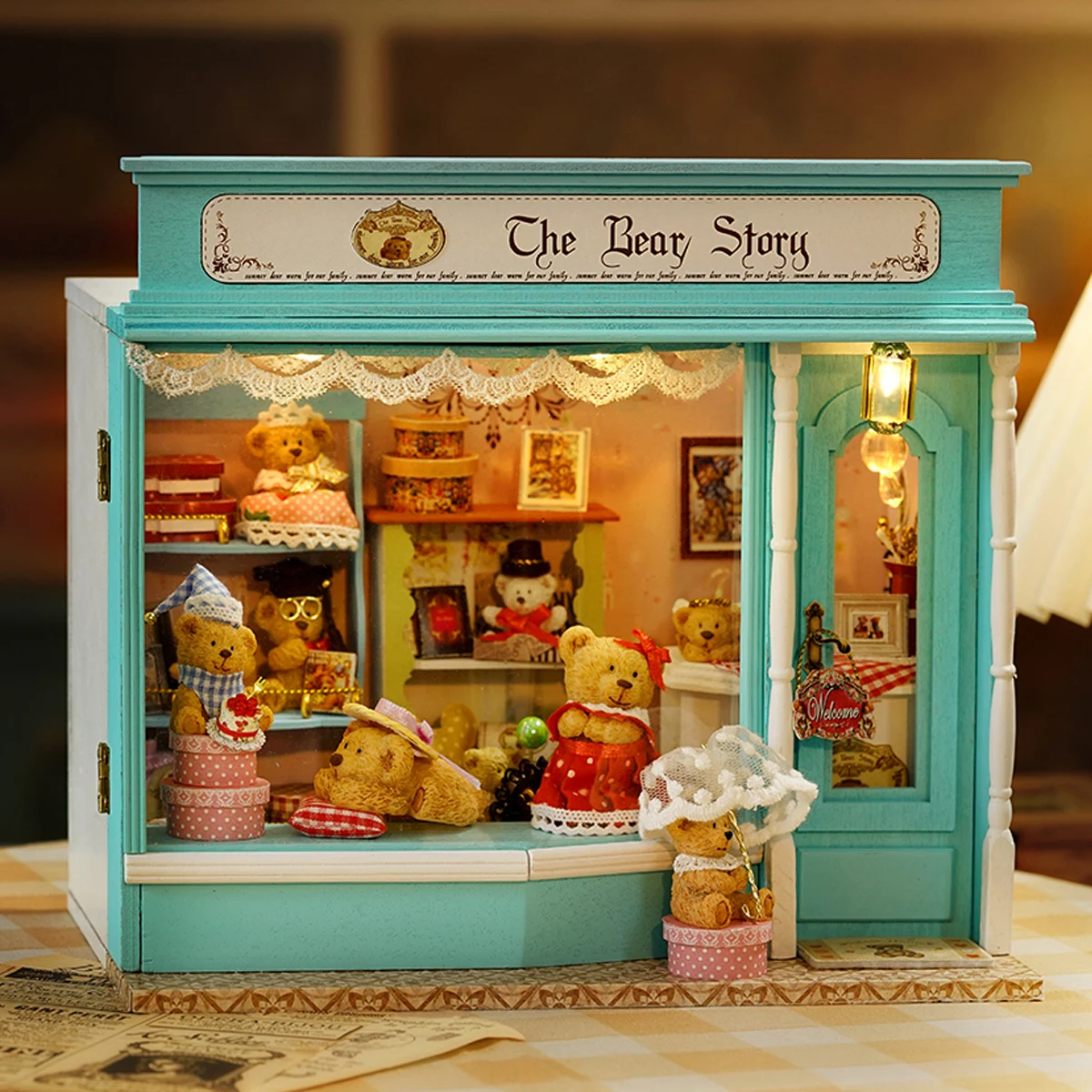 Little-Bear-Shop-3D-Assembly-Building-Model-Mini-Kit-Mini-Doll-House ...