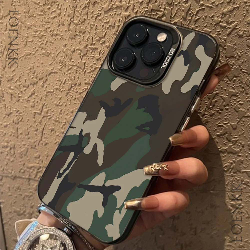 Coque de téléphone Camouflage extérieure, étui rigide Anti-chute et ...