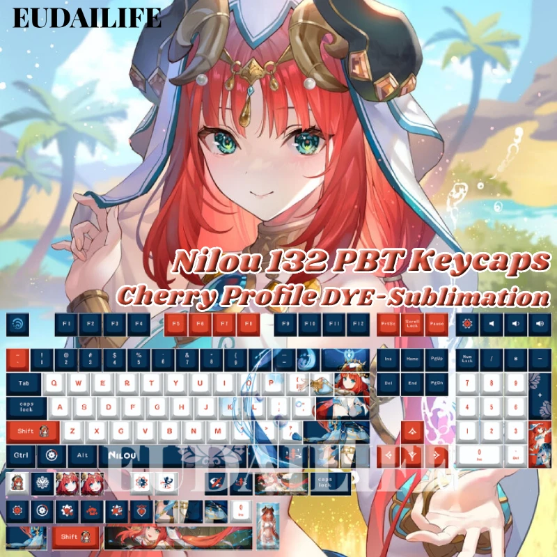 Genshin-Impact-Nilou-132-Key-Cover-PBT-DYE-Sublimation-Cherry-MX-Cross-Axis-Switch-Keycap-for.jpg