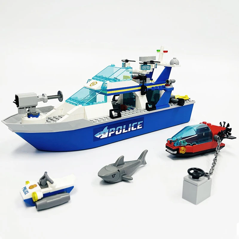 Creative-City-Series-Sea-Speedboat-Police-Patrol-Boat-60277-Building ...
