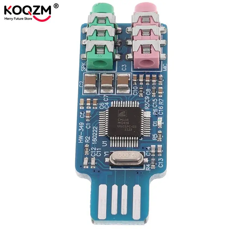 Plug And Play USB Sound Card For Laptop CM108 USB External Sound Card ...