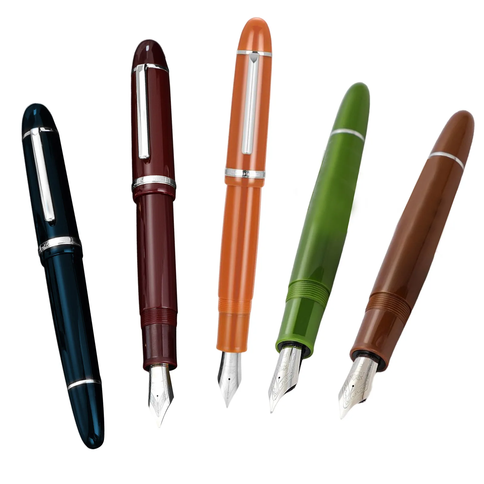 JinHao X159 Fountain Pen Acrylic sliver Metal Clip EF F nibs office ...