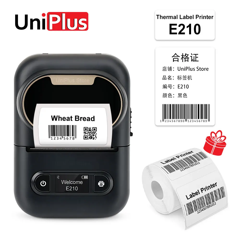 Portable-Mini-Printer-E210-Thermal-Label-Printer-Wireless-Bluetooth ...