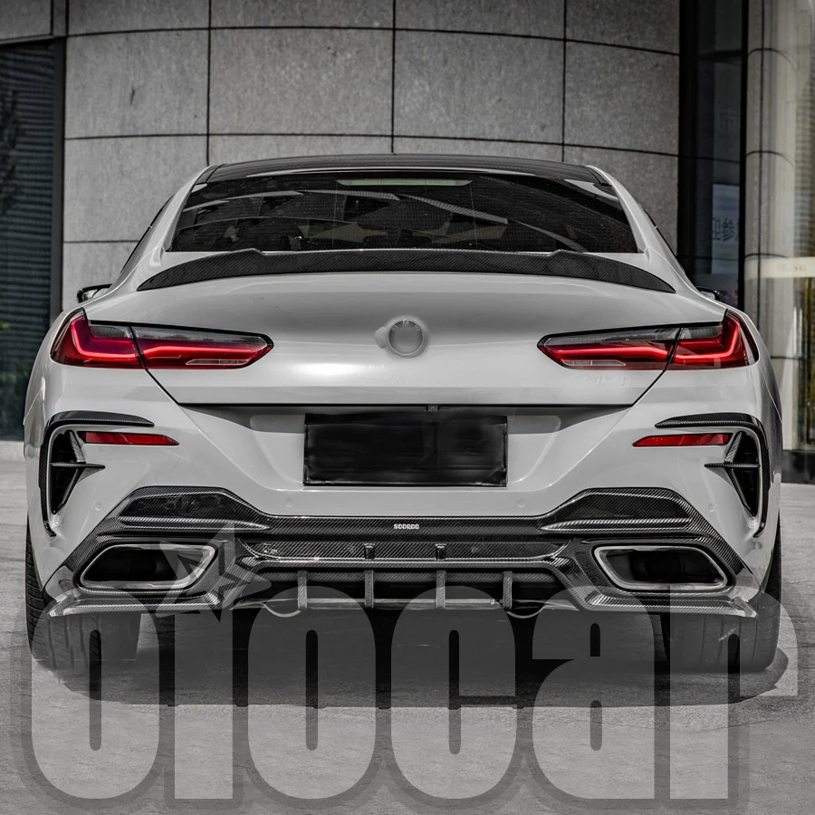 oiomotors SQ Style Dry Carbon Fiber Rear Diffuser for BMW G14 G15 ...