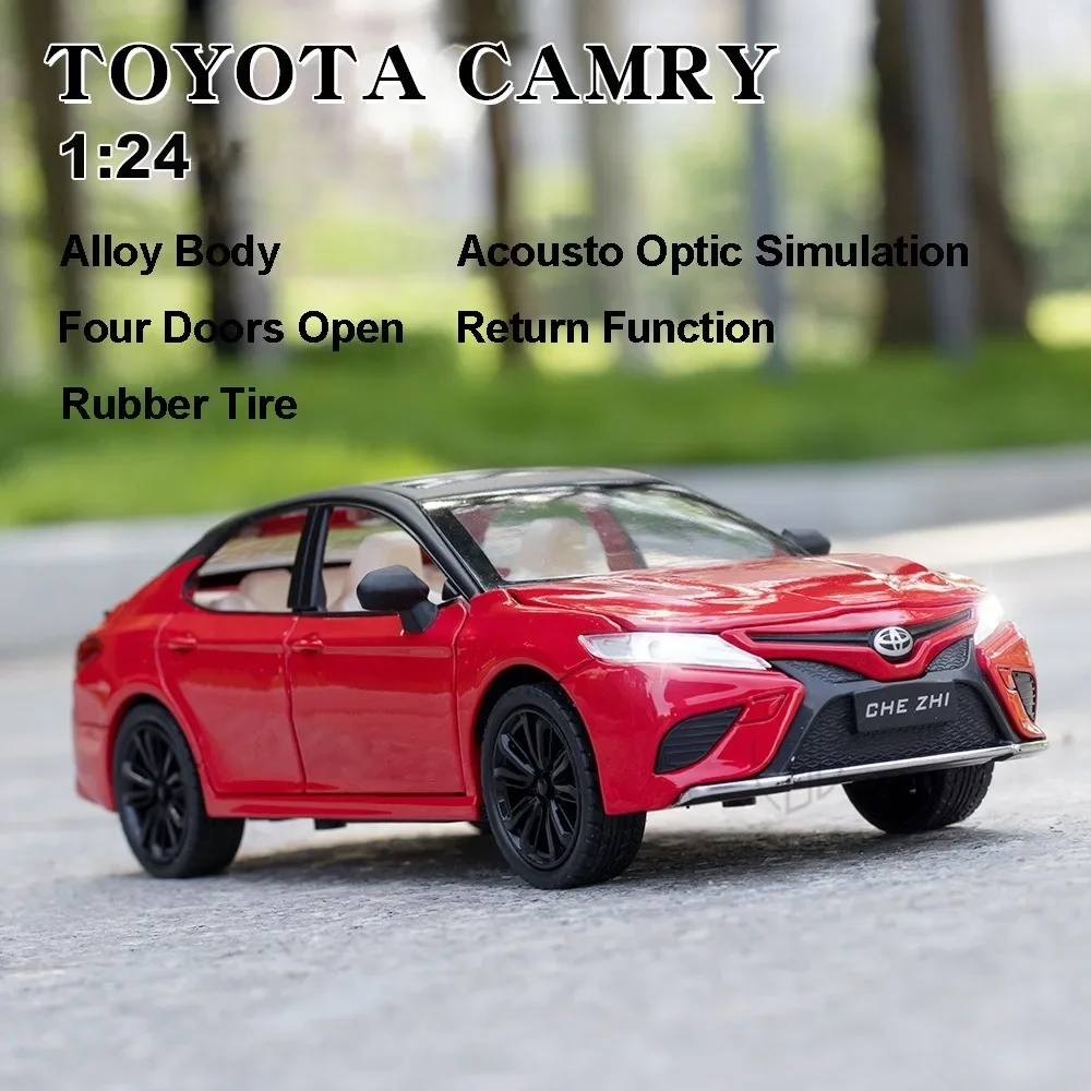 1:24 Toyota Camry Alloy Car Model Toys Metal Diecast High Simulation ...
