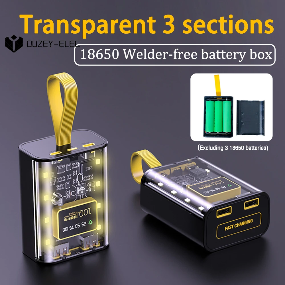 LED-Power-Bank-Case-for-18650-Battery-DIY-Power-Bank-with-Night-Light ...