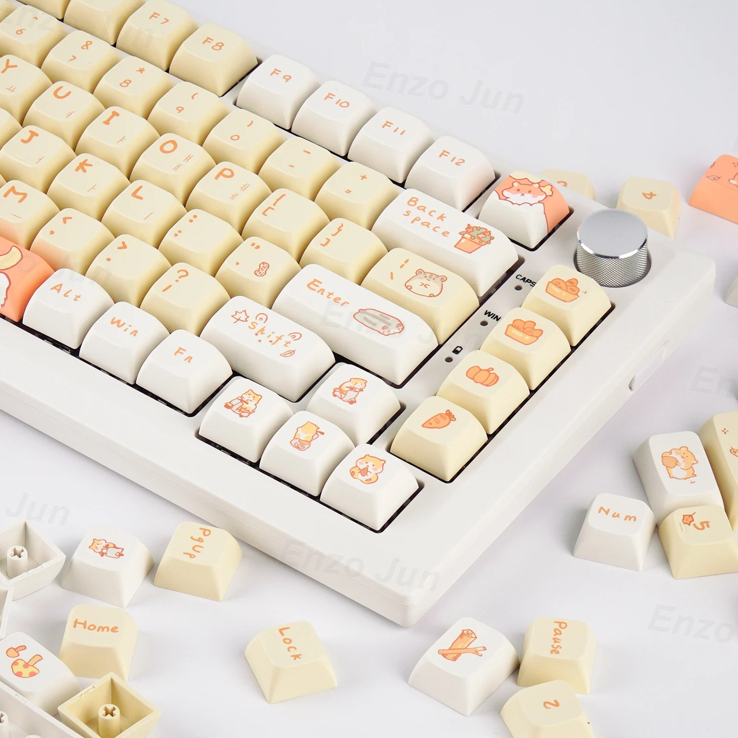 Orange-Squirrel-Gray-Rat-Theme-Keycap-XDA-Profile-Key-Cap-61-64-68-84 ...