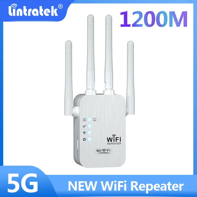 Wireless WiFi Repeater 1200Mbps Booster Extender Long Range 2.4GHz And ...