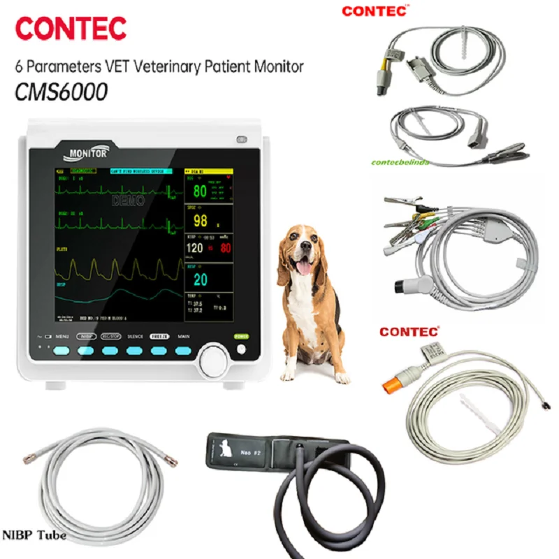 CONTEC-CMS6000-Patient-Monitor-Human-Veterinary-Portable-6-Parameter-8 ...