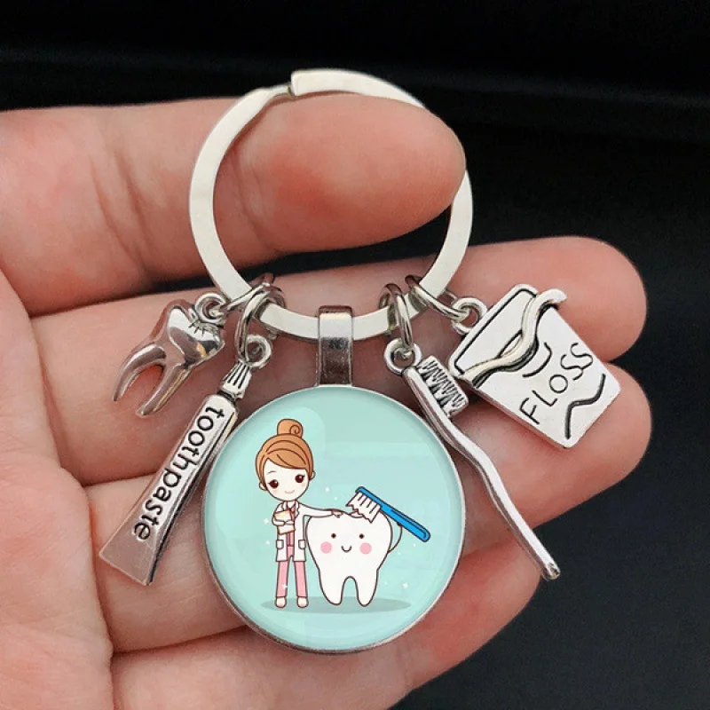 Cute-Toothbrush-Toothpaste-Keychain-Tooth-Keychain-Keychain-Era ...