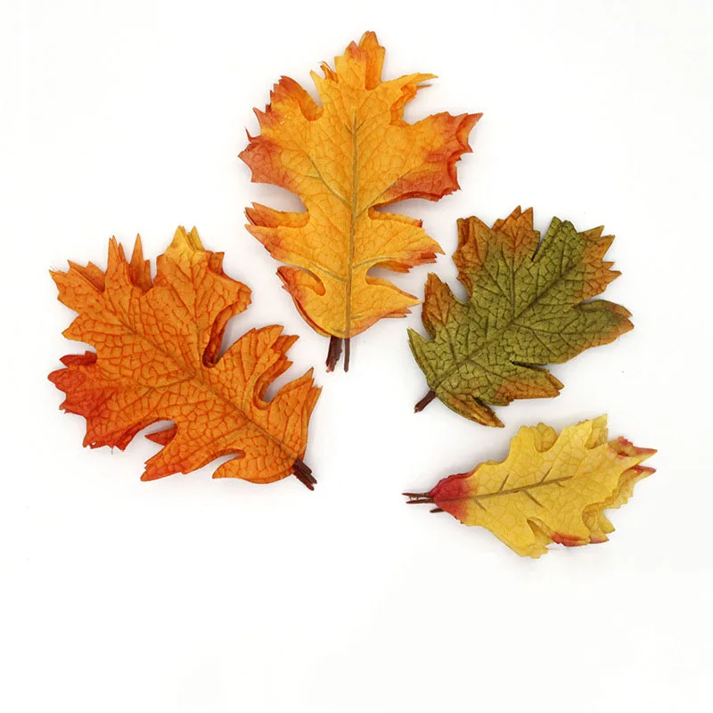 Simulated-Autumn-Color-Halloween-Maple-Leaf-Cane-Christmas-Red-Gold ...