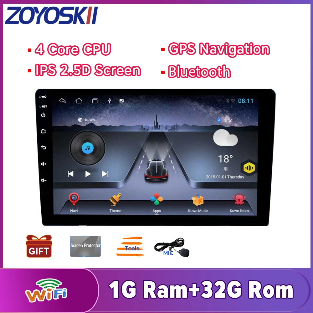 Android 11 os 9 inch screen main unit CAR Radio GPS bluetooth ...