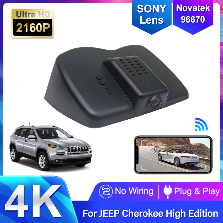 4K 2160P Plug and play Car DVR Video Recorder Dash Cam Camera for Jeep ...