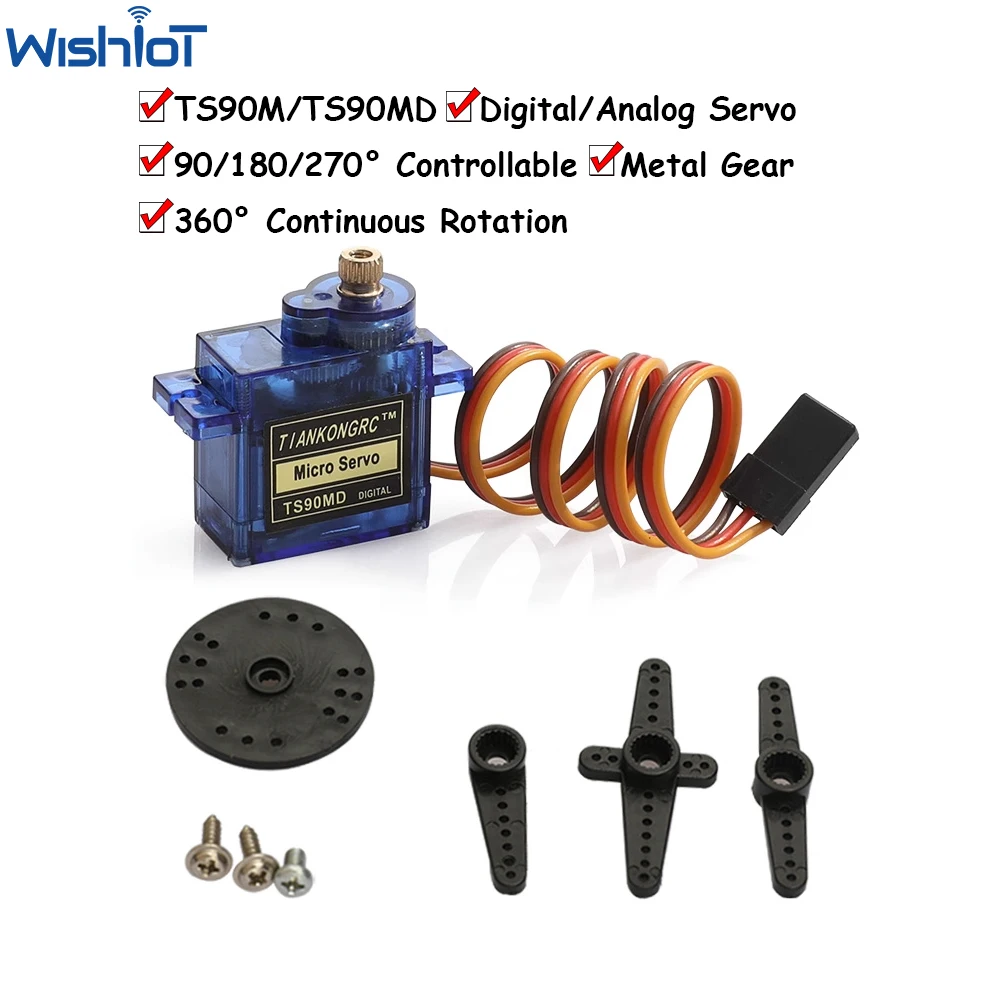9g-TS90M-TS90MD-Micro-Analog-Digital-Servo-Full-Metal-Gear-90-180-270 ...