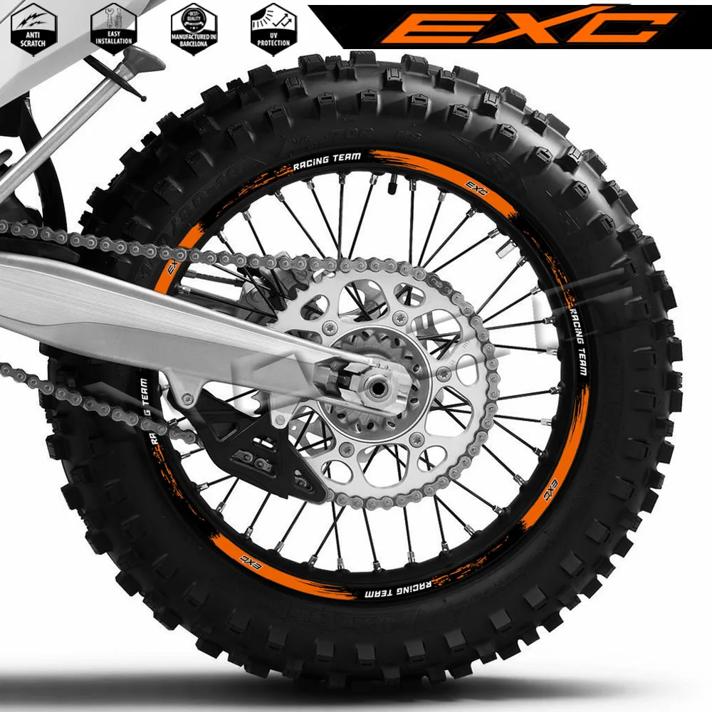 Motocicleta Roda Adesivo Decal, reflexivo Motocross Rim, Stripe Tape ...