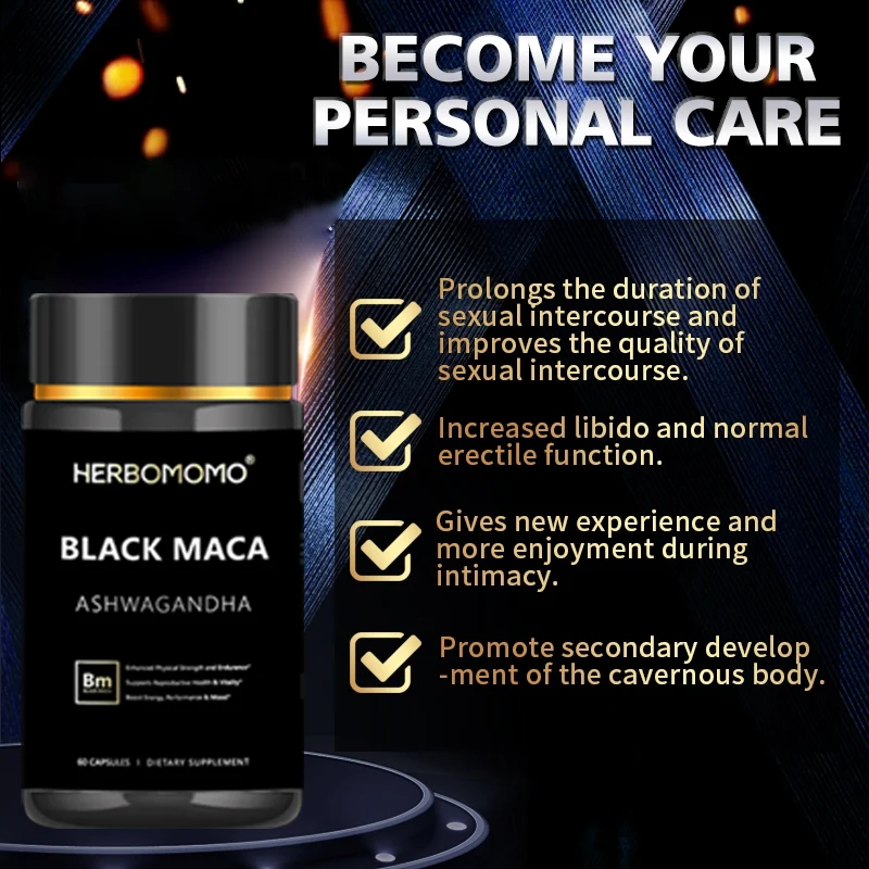 Best-Long-Lasting-Erection-Capsules-Black-Maca-Booster-for-Men-Energy ...