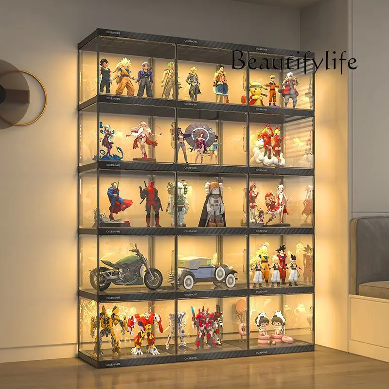 LEGO Figure Display Cabinet Household Transparent Storage Cabinet Multi ...