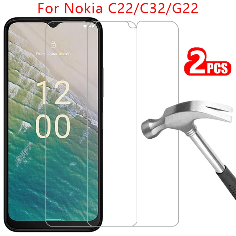 tempered glass for nokia c22 c32 g22 protective glass screen protector ...