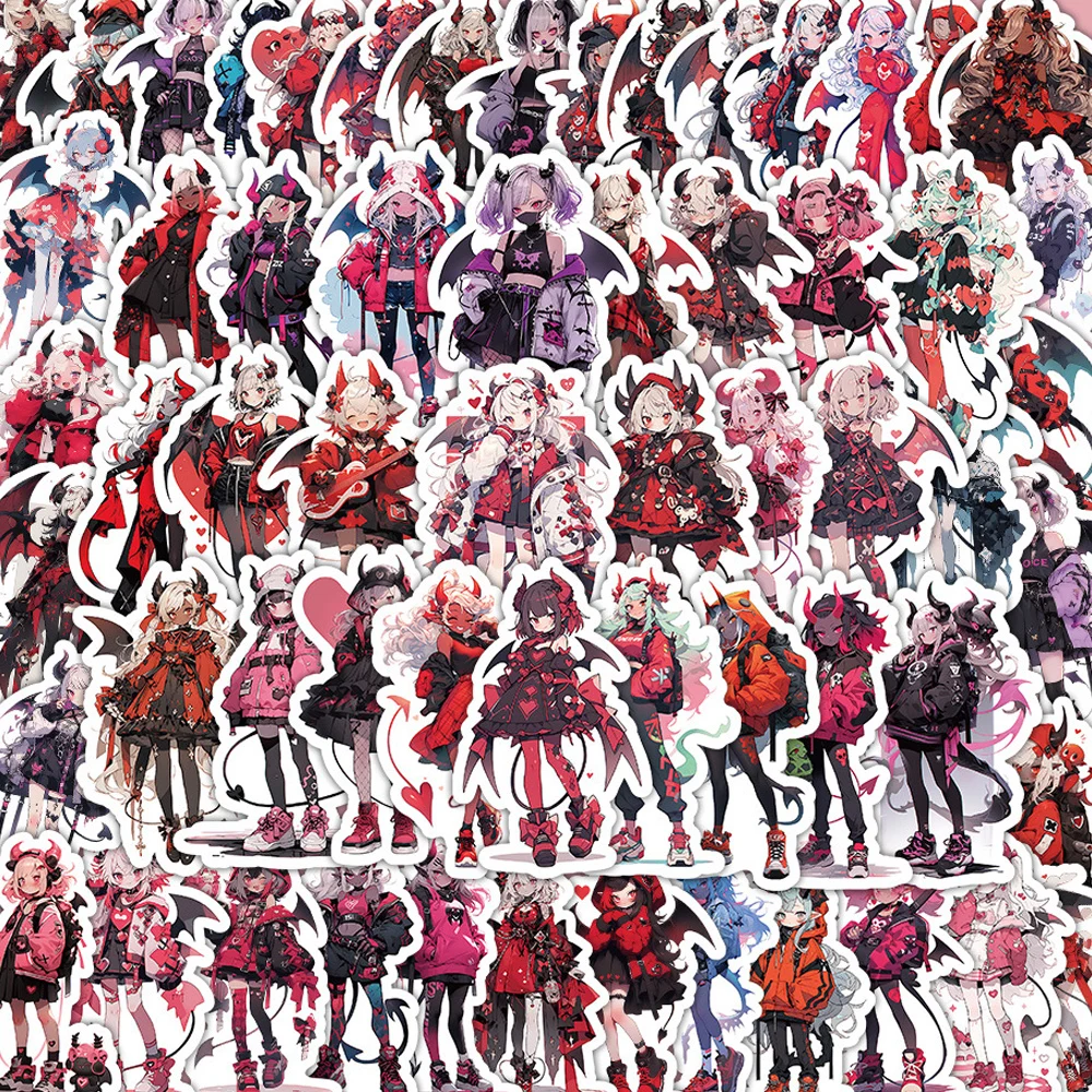 10-30-60pcs-Anime-Gothic-Daemon-Girl-Graffiti-Stickers-Decals-Kids-Toys ...