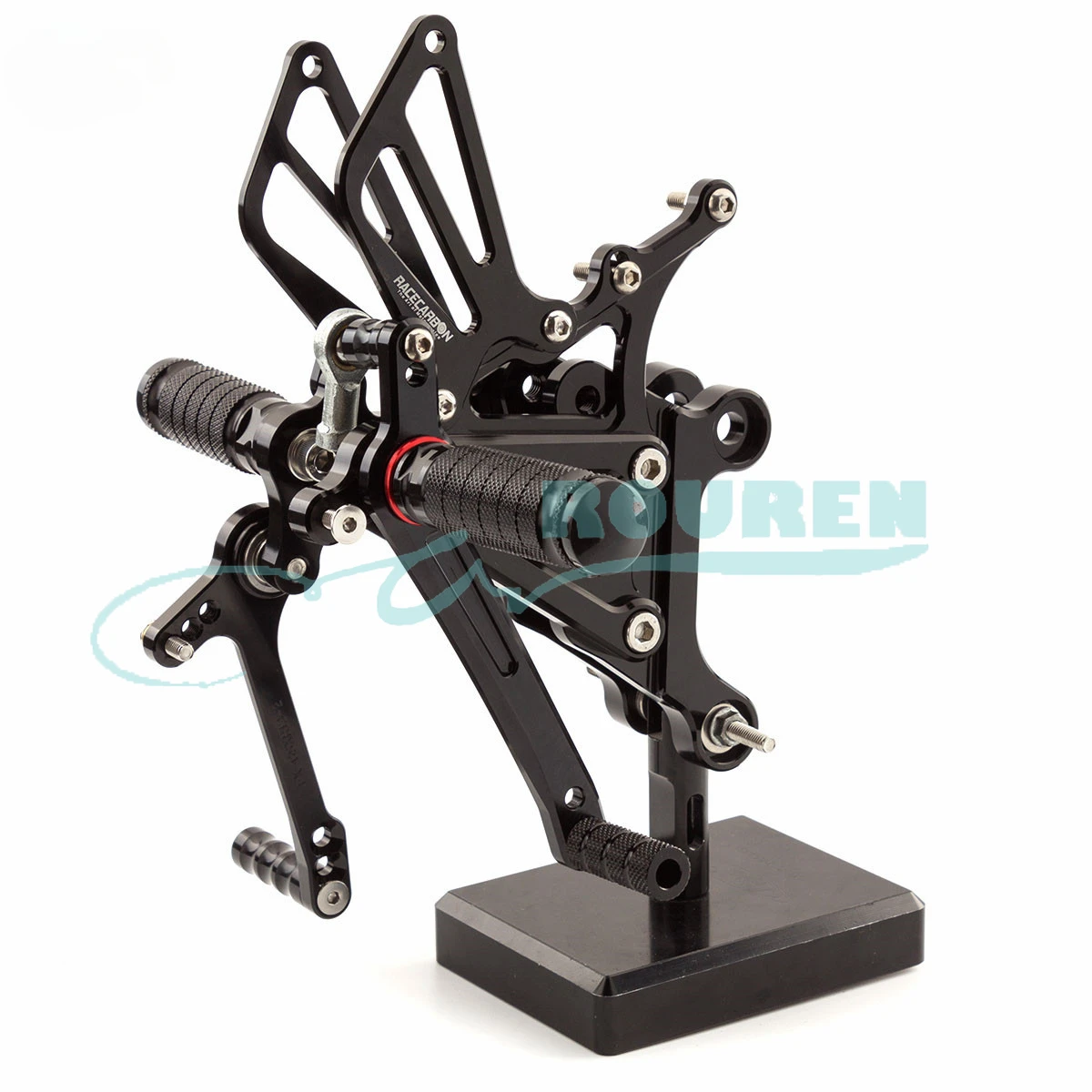 CNC-Rear-Set-Stand-Footpegs-Motorcycle-Rearset-Footrest-Foot-Pedal-Pegs ...