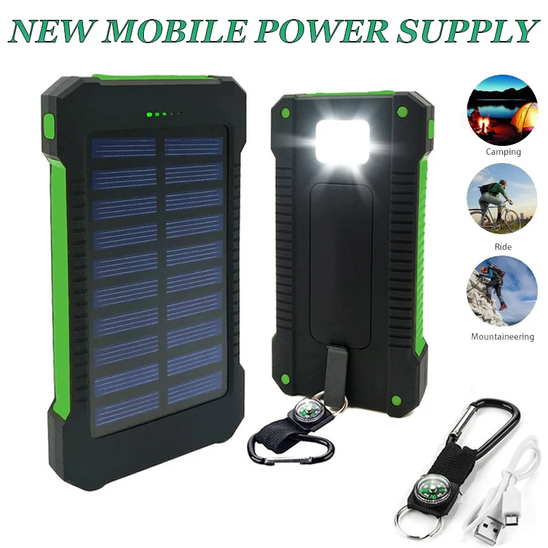 200000mAh-Solar-Power-Bank-Outdoor-Camping-Large-Capacity-Fast-Charging ...