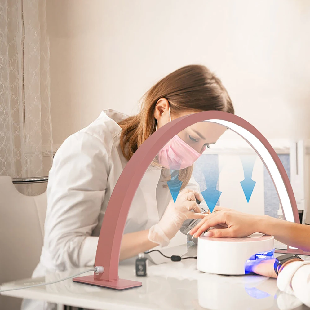 Half-Round-Nail-Lamp-Desktop-Fill-Light-LED-Beauty-Lamp-Beauty-Salon ...