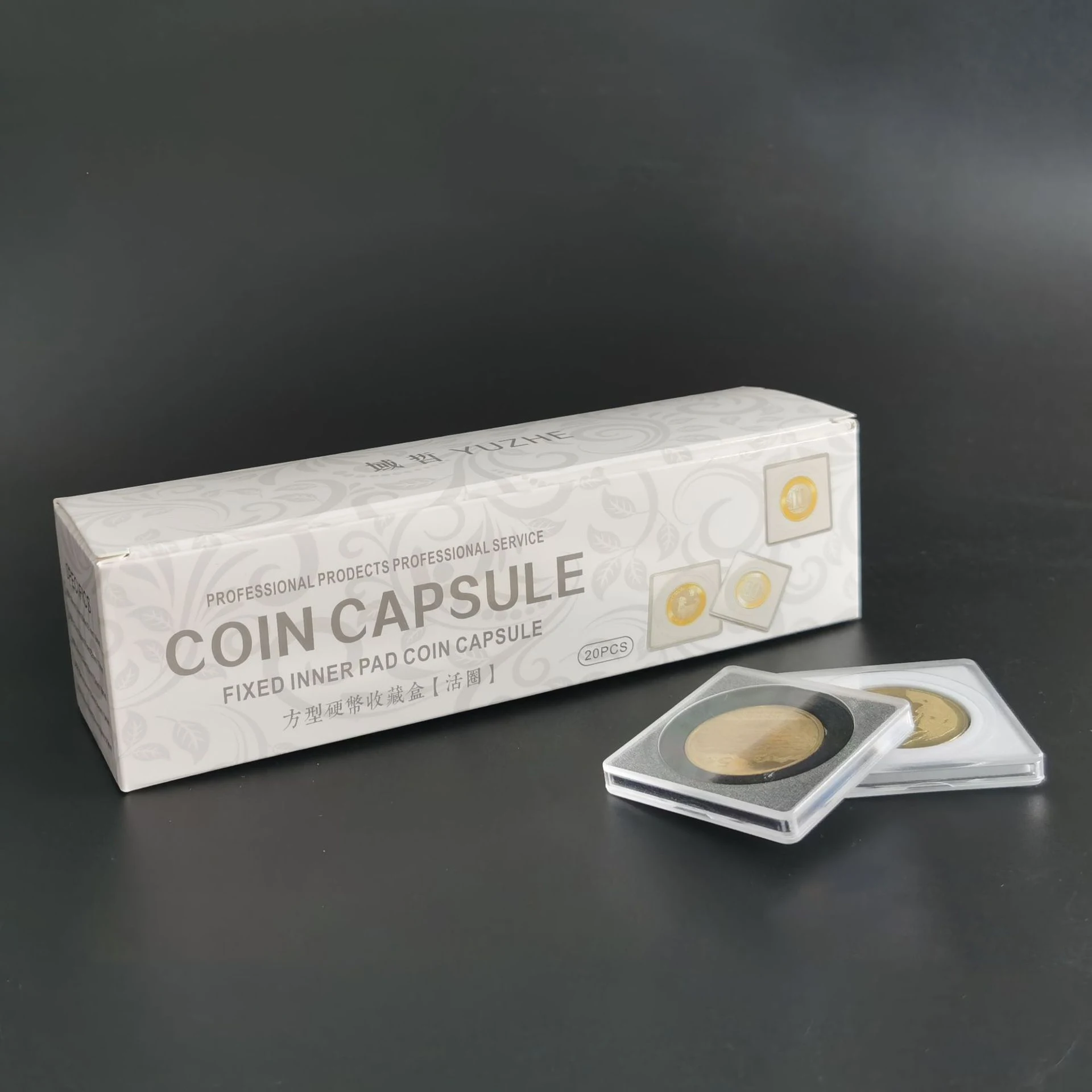 10pcs-40mm-Coin-Capsule-Holder-Adjustable-Gaskets-Organizer-Storage-Box ...