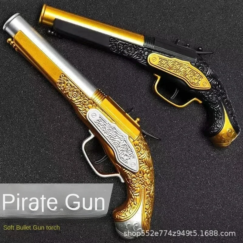 New-Gold-Revolver-Winchester-Soft-Double-Gun-Emulates-Caribbean-Pirate ...