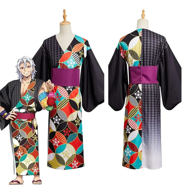Anime Demon Slayer Uzui Tengen Kimono Cosplay Costume - AllCosplay.com