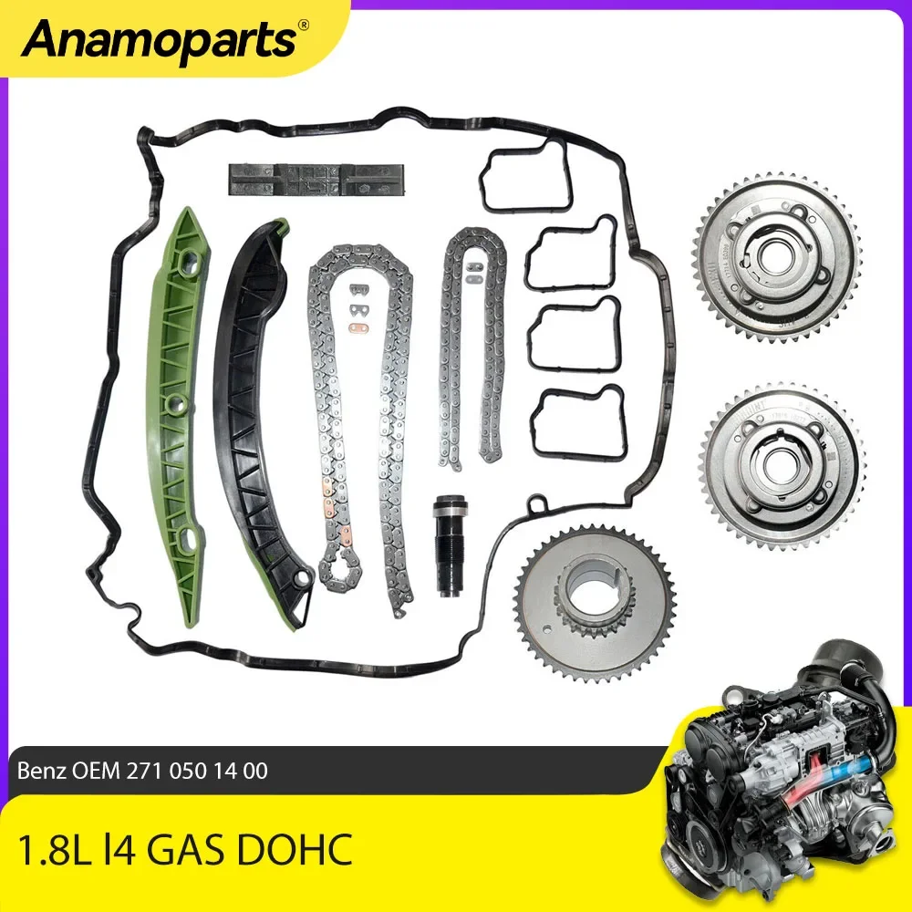 Engine Camshaft Gears & Timing Chain Kit fit 1.8 L M271 l4 GAS DOHC for ...