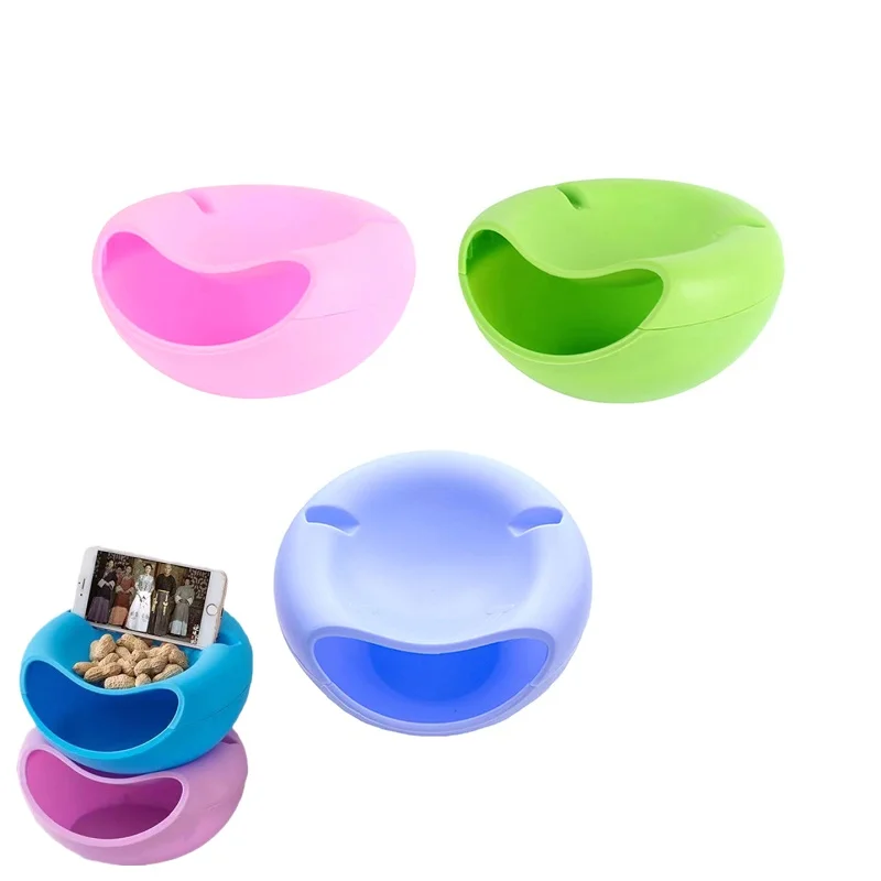 Snacks Bowl Creative Bowl Double Layer Dry Fruit Containers Snack ...
