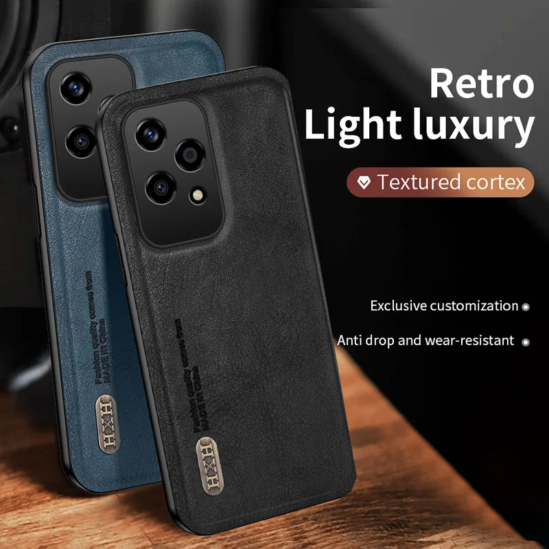 Back-Leather-Case-for-Honor-200-Lite-5G-Skin-Feel-Case-Camera-Lens ...